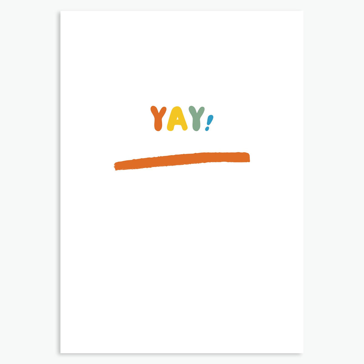 Rainbow Yay! Card – Frog and Gnome